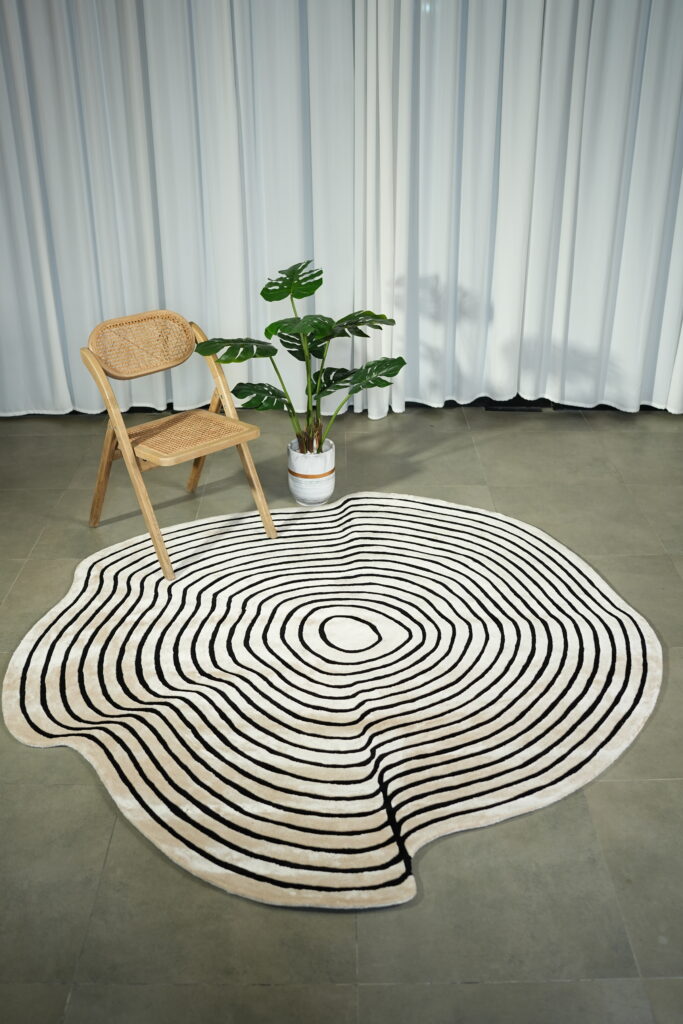 Luxurious Multi Color Unshaped Hand Tufted Rug - Ramsha Carpets